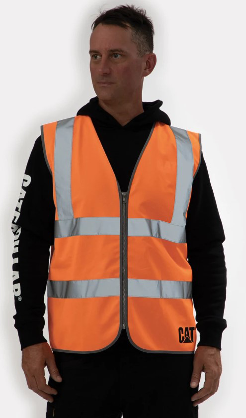 Ring Power CAT Retail Store. MEN'S HI-VIS ZIP SAFETY VEST