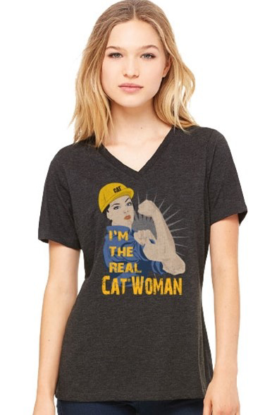 Ring Power CAT Retail Store. Ladies Real Cat® Woman Tee