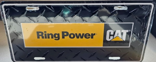Ring Power CAT Retail Store. BLACK DIAMOND LICENSE PLATE